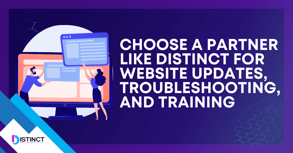 Choose a Partner Like Distinct for Website Updates, Troubleshooting ...